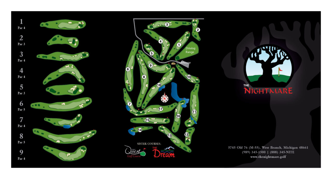 Course Layout | The Nightmare Golf Course